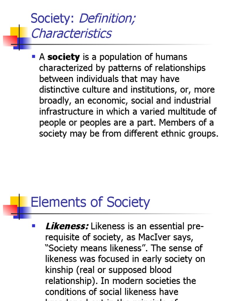 Society:: Definition Characteristics | PDF | Pastoralism | Hunter Gatherer