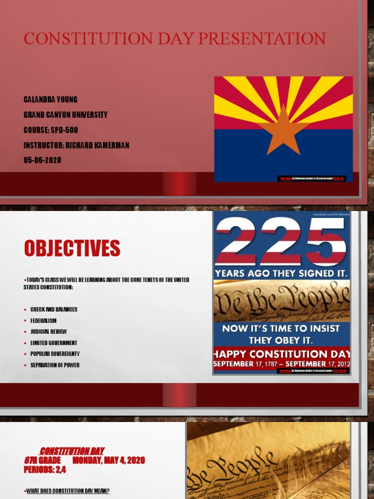 POS 500-Constitution Day Presentation | PDF | United States Congress ...