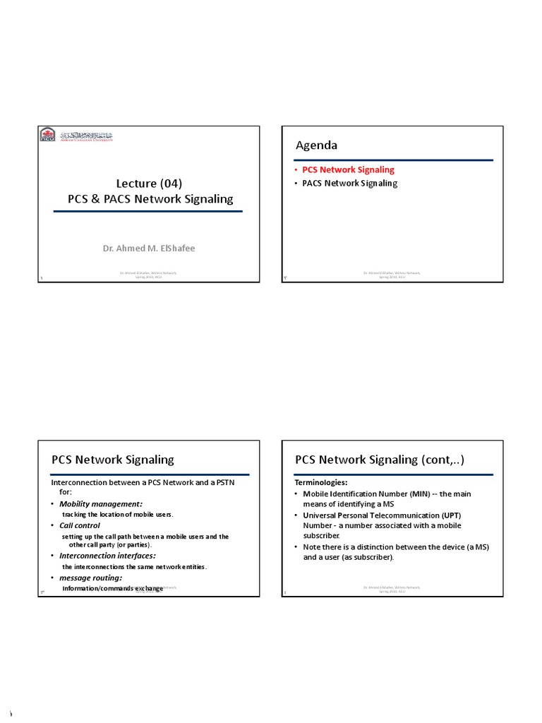 Wireless Spring 2010 - Lecture 04 - Presentation 2x2 | PDF | Wi Fi | Computer Network