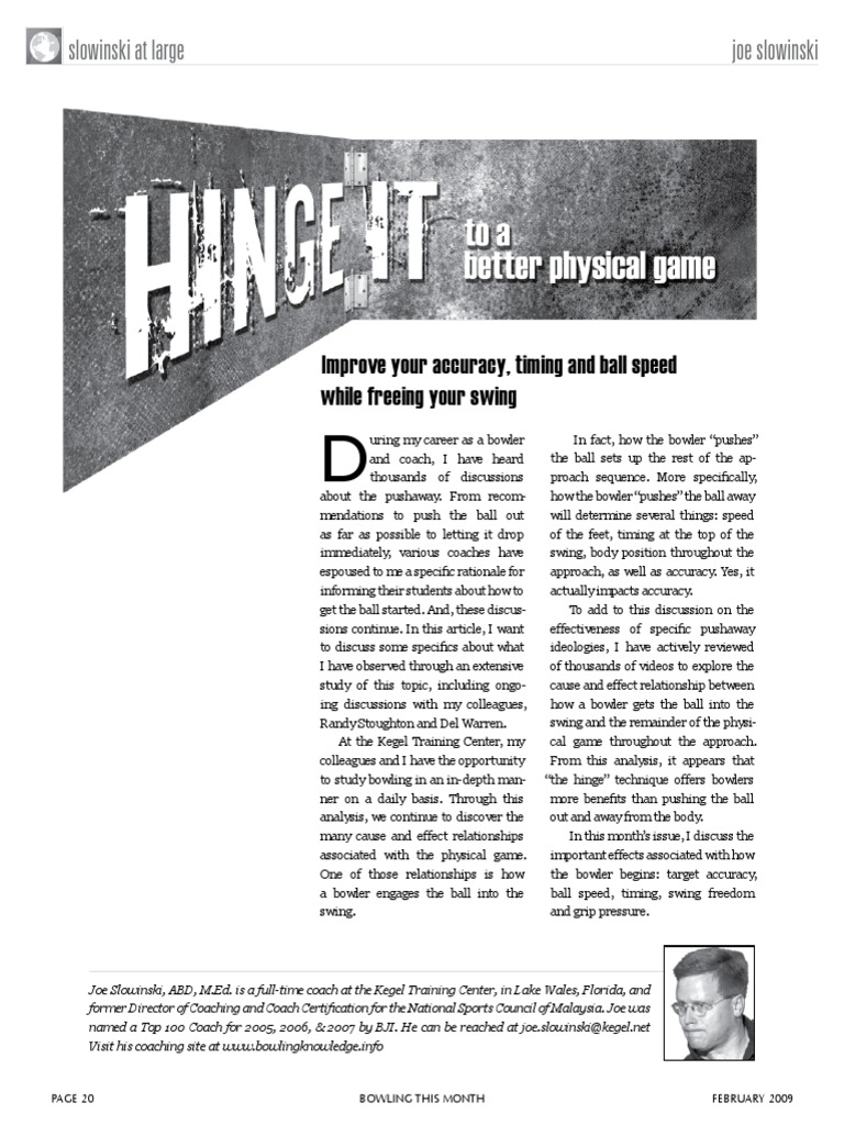 Joe Slowinski Slowinski at Large: Improve Your Accuracy, Timing and ...