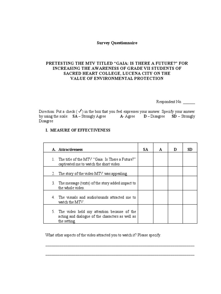 Sample ACAS Questionnaire | PDF | Cognition | Psychological Concepts
