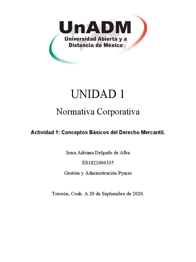Gnoc U1 A1 Irda | PDF | Comercio | Instituciones sociales