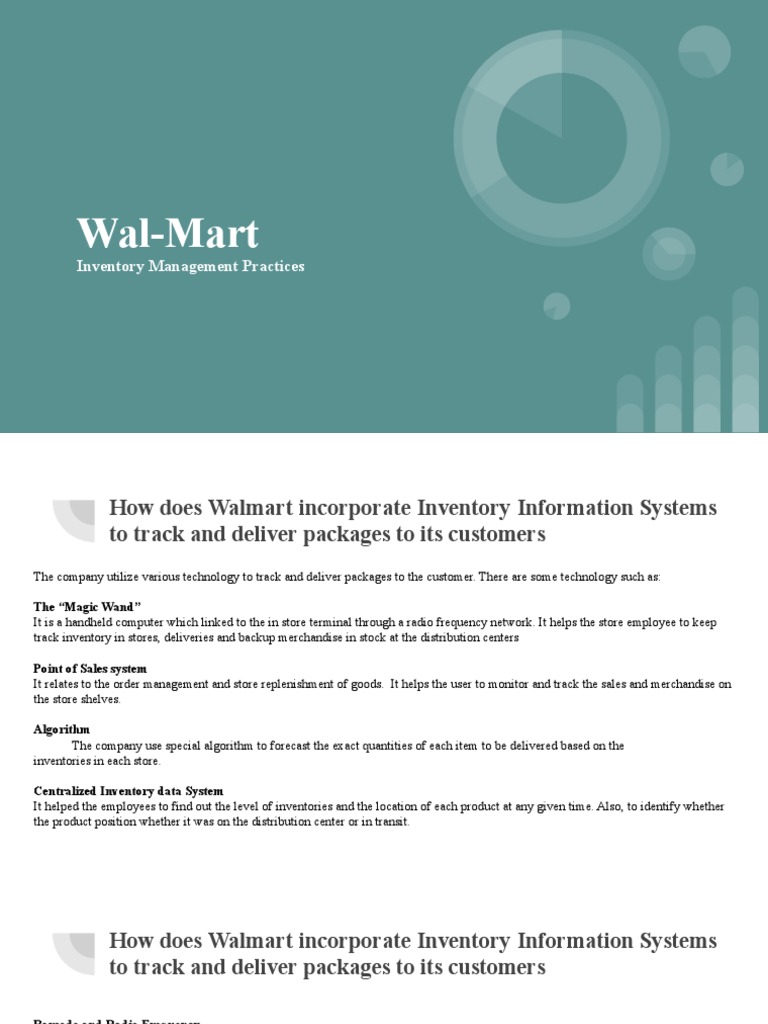 Walmart Case Study | PDF | Inventory | Supply Chain