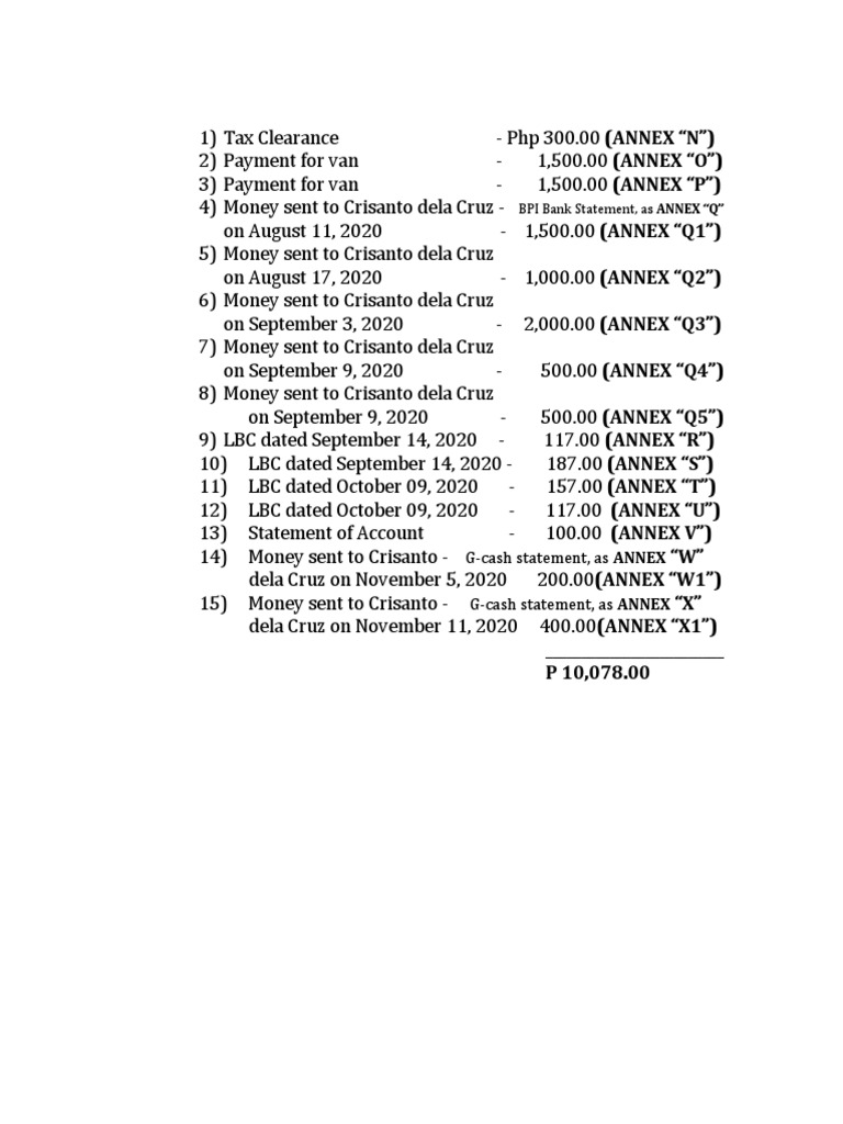 BPI Bank Statement, As ANNEX "Q" | PDF