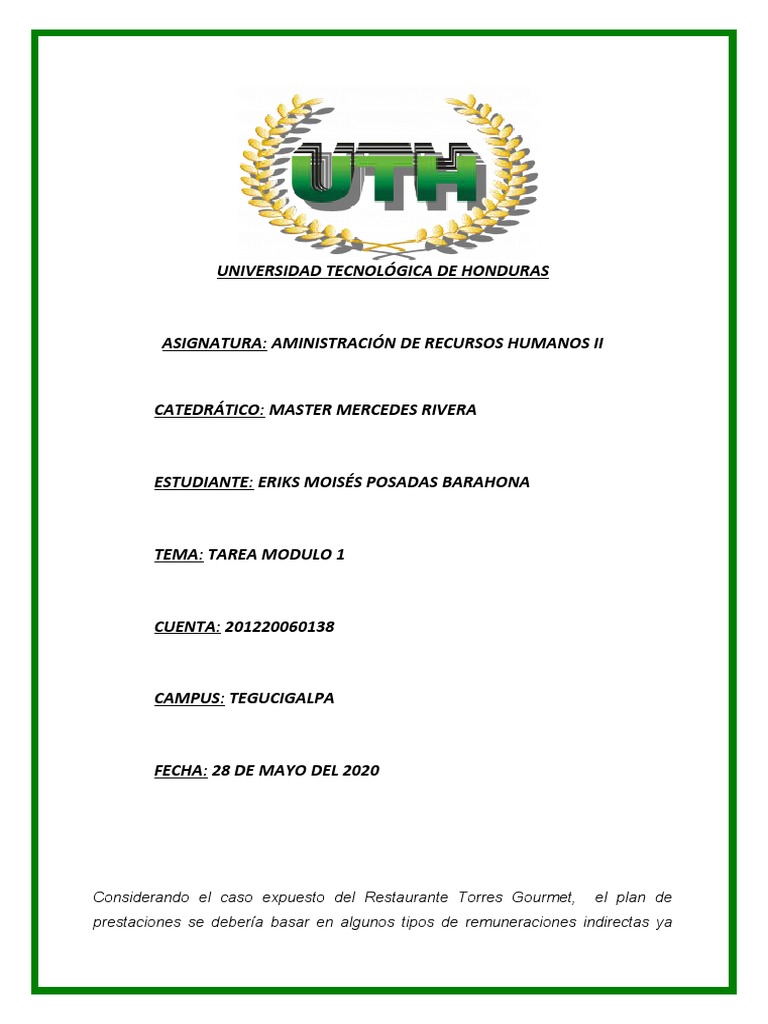 Tarea Modulo 1 | PDF