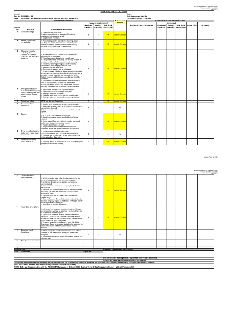DKO04-Small Craft Alongside - Incl Bunker Barge, Slop Barge | PDF ...