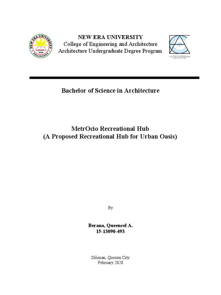 Bachelor of Science in Architecture: College of Engineering and ...