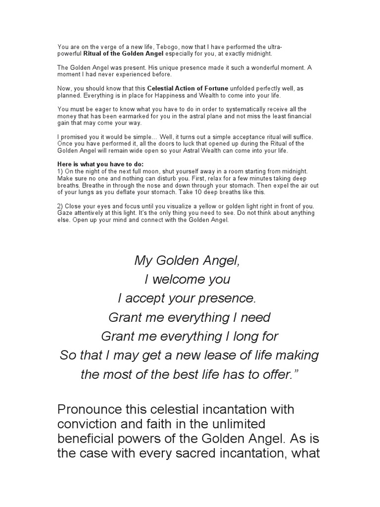 My Golden Angel | PDF