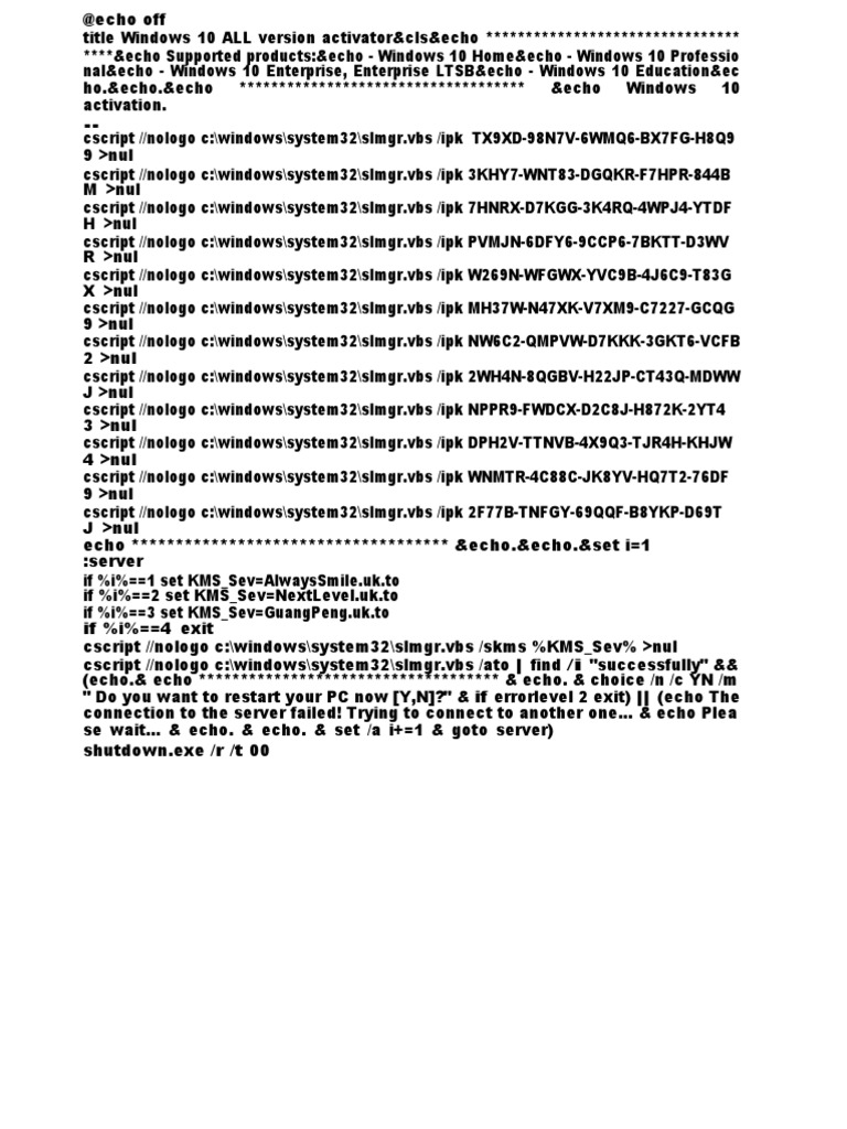 Windows 10 Activator | PDF