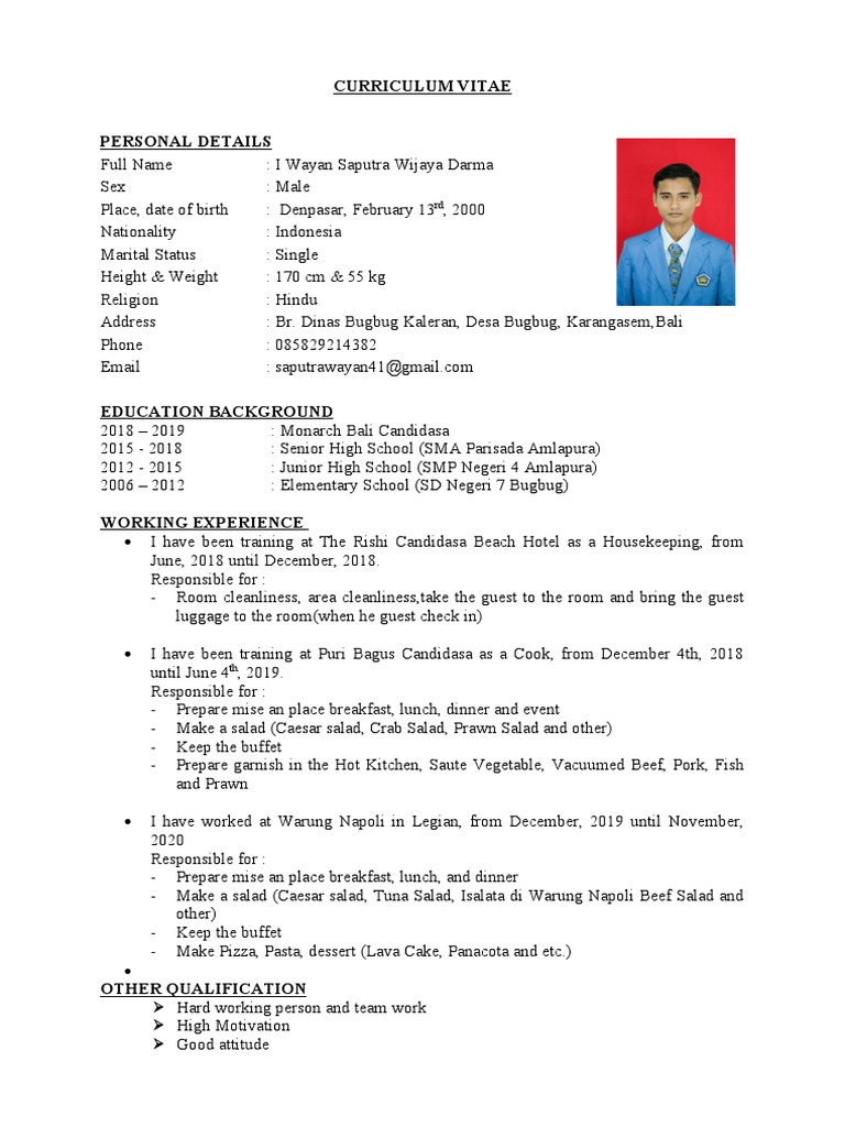 Airport Ground Staff Resume