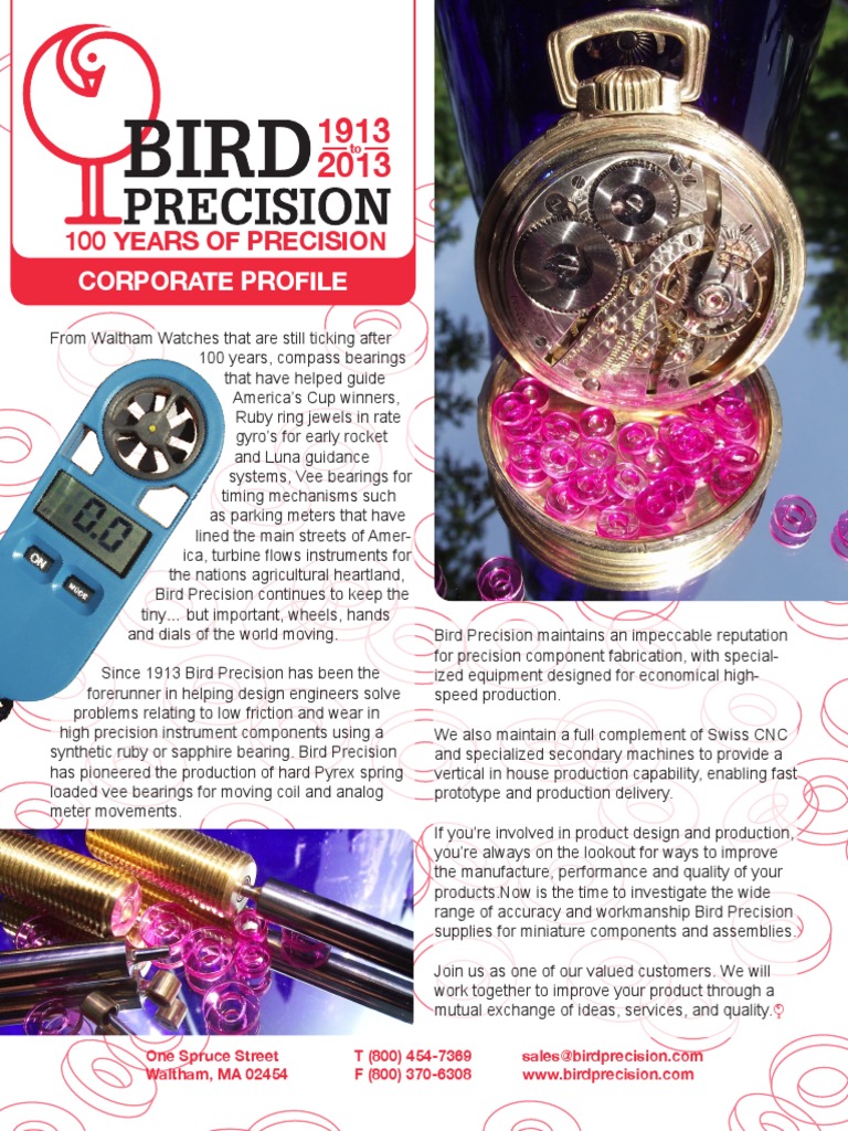 Bird Precision Ball Bearings | PDF | Bearing (Mechanical) | Machines