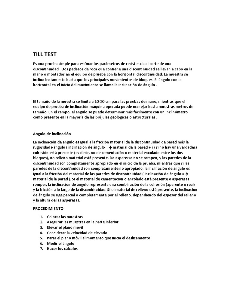Till Test | PDF