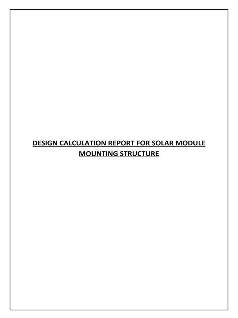 Design Cal Report For MMS | PDF | Classical Mechanics | Mechanical ...