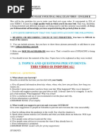Spanish Final Exam Writing Prompts | PDF | Test (Assessment) | Linguistics