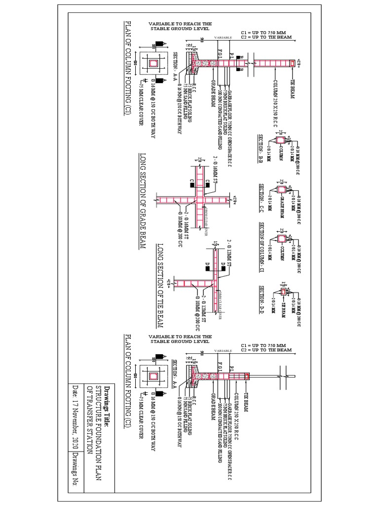 STS Drawing Foundation Plan | Nature