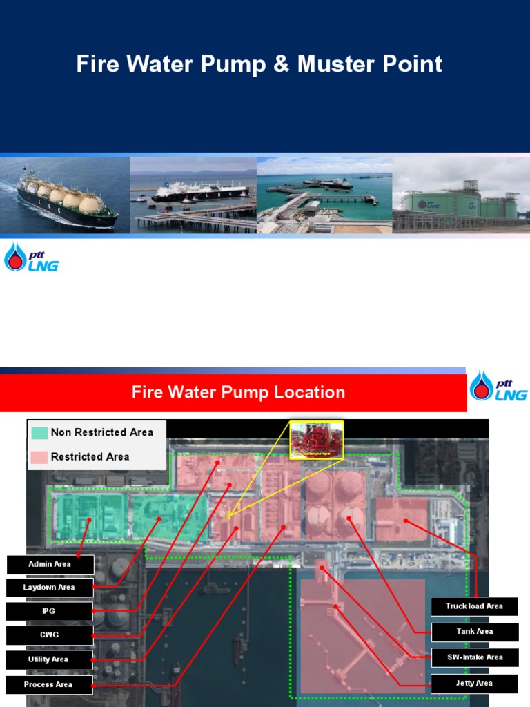 Fire Water Pump & Muster Point Guide | PDF | Technology & Engineering
