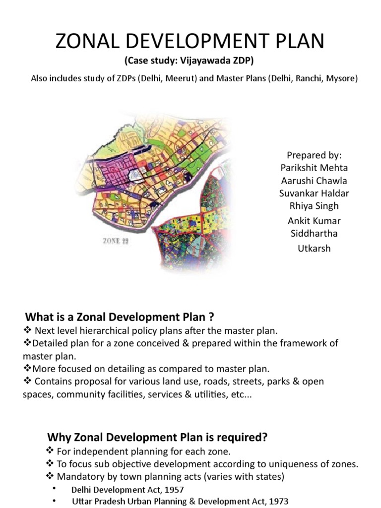 Zonal Development Plan: (Case Study: Vijayawada ZDP) | PDF | Urban ...