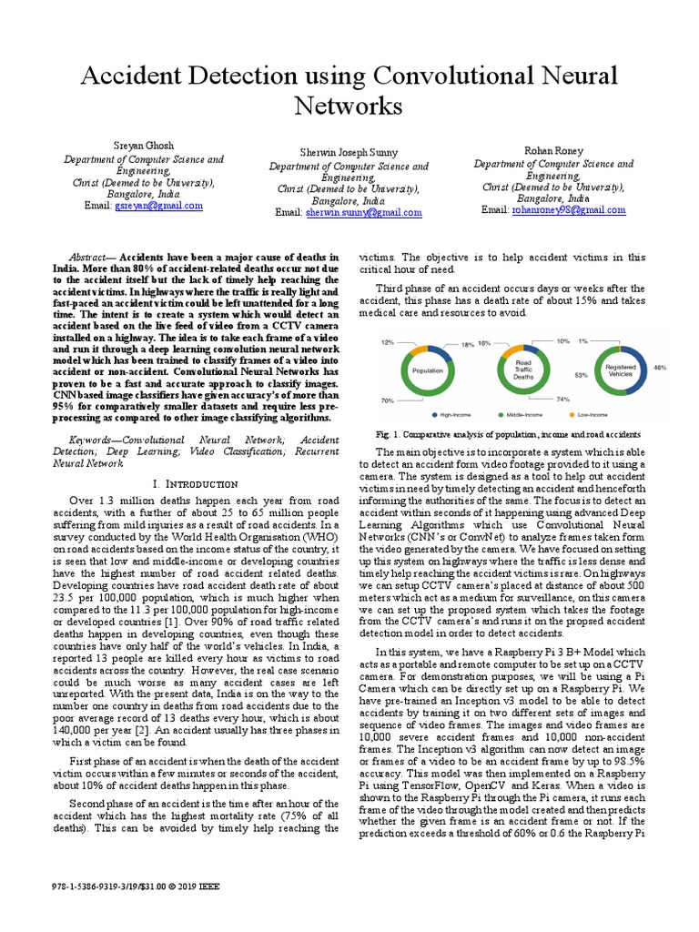 Accident Detection Using Convolutional Neural Networks | PDF ...