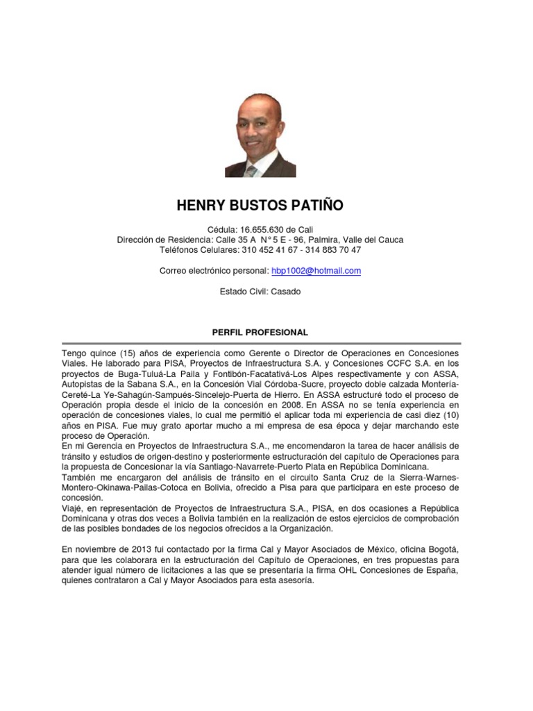 HV Henry Bustos Operaciones Agosto 2020 | PDF | Presupuesto | Sistema ...