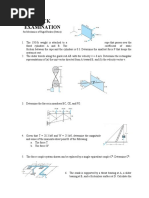 FINAL EXAMINATION in Dynamics of Rigid Bodies | PDF | Theoretical Physics | Classical Mechanics