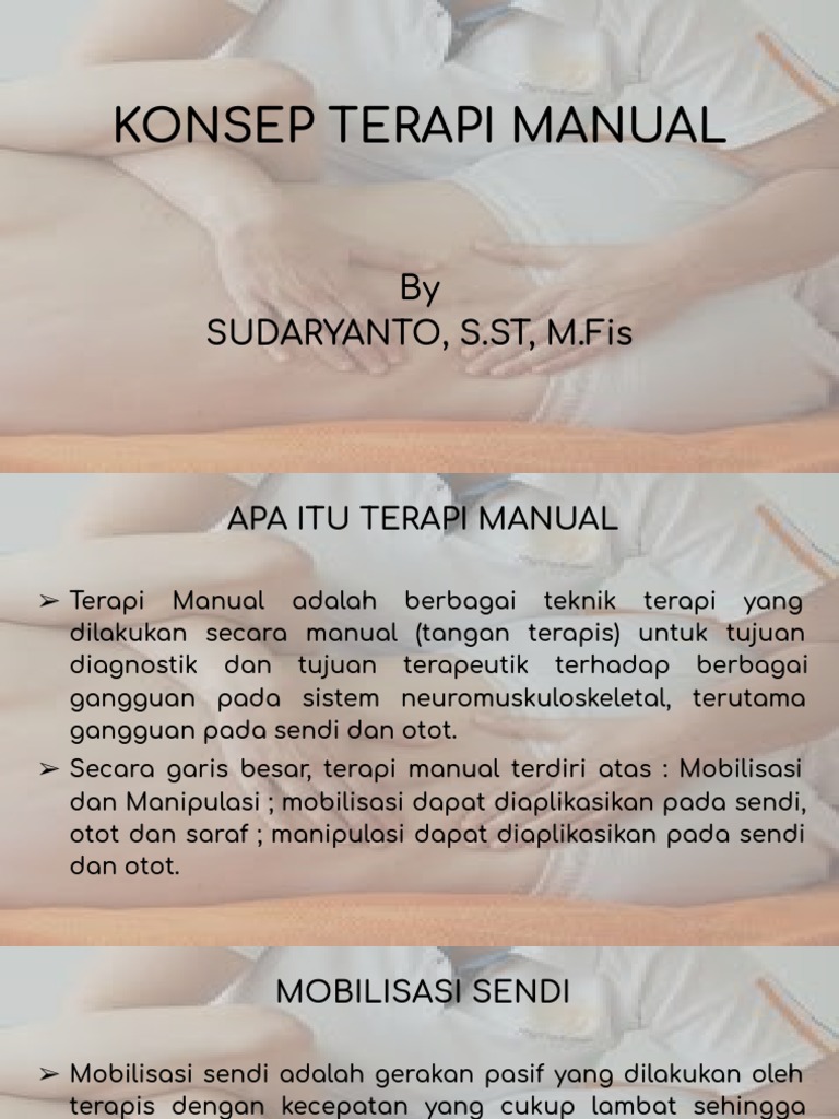 Konsep Terapi Manual | PDF