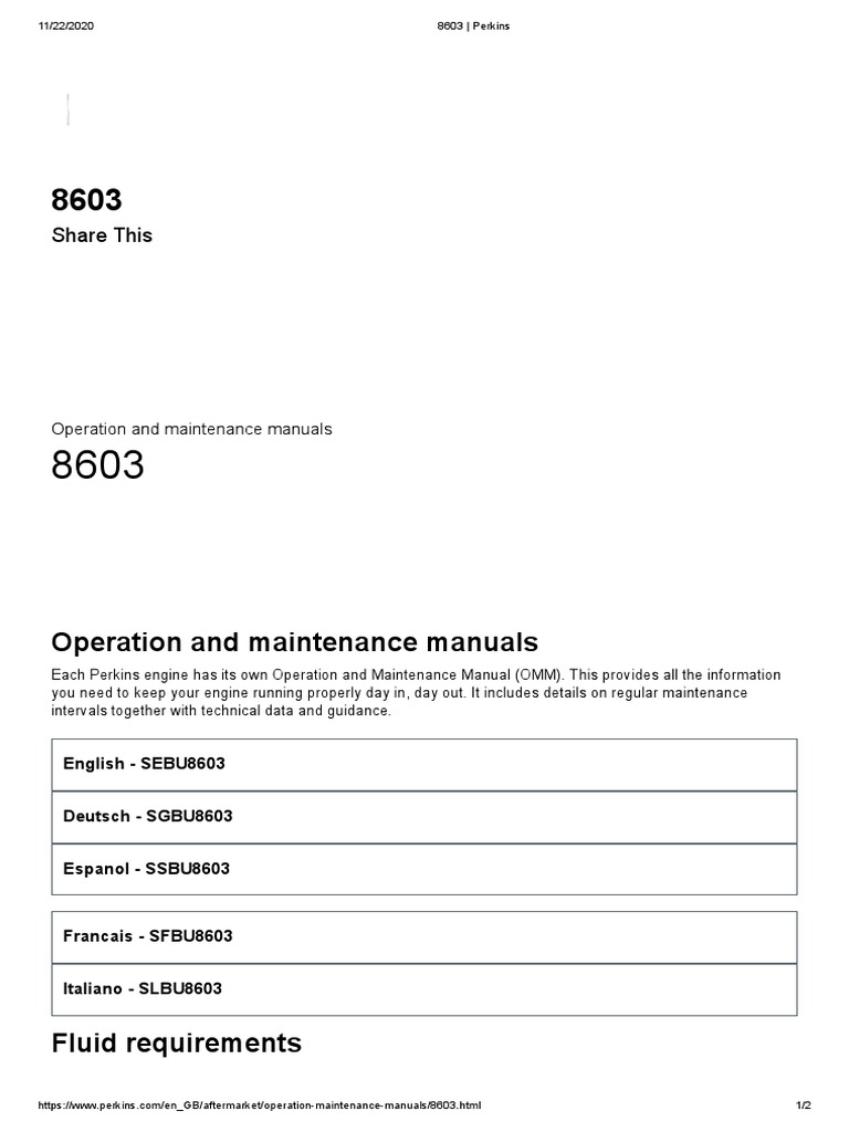 8603 - Perkins | PDF