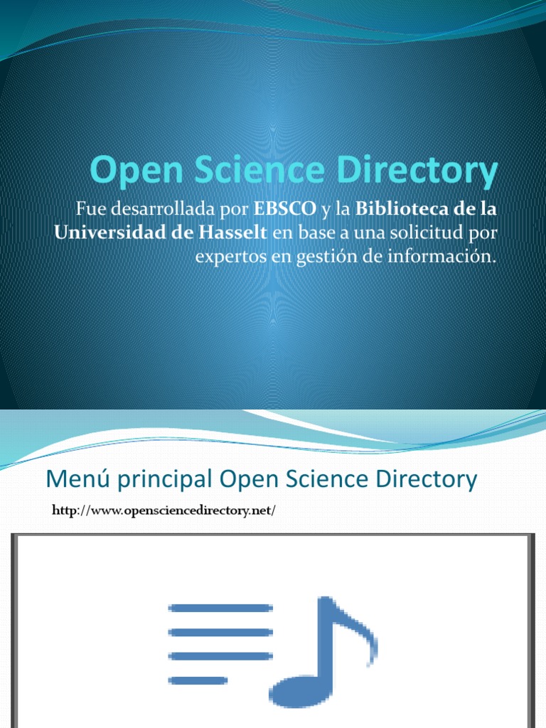 Open Science Directory | PDF