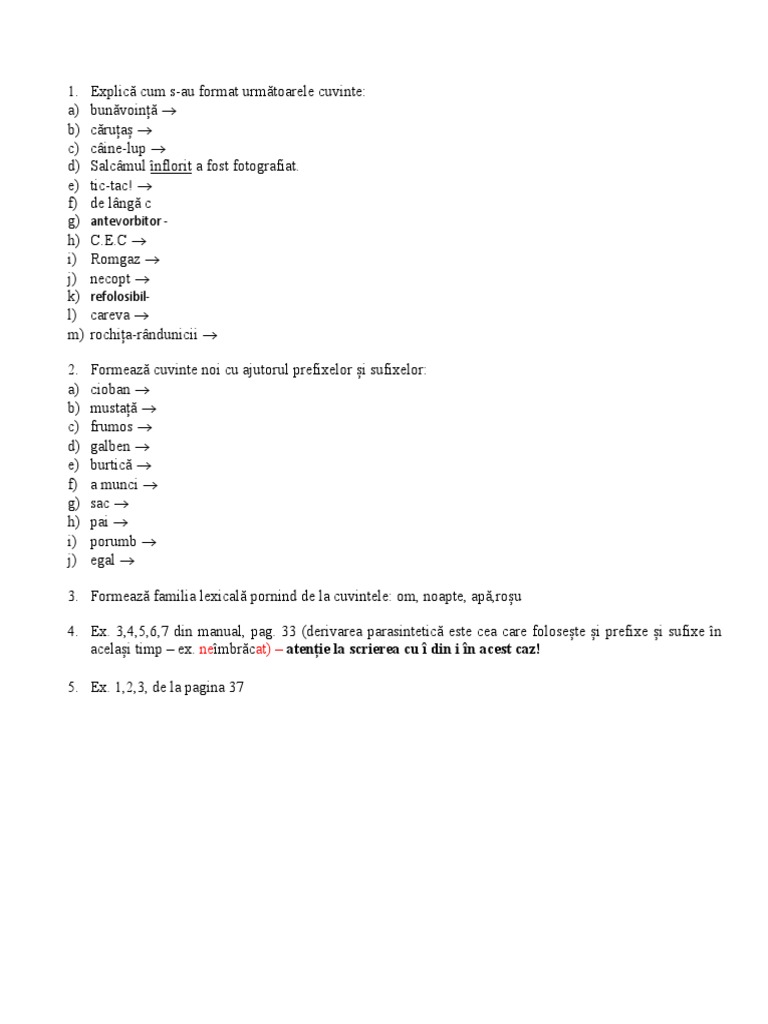 Fișă de Lucru 23.10 Derivare | PDF