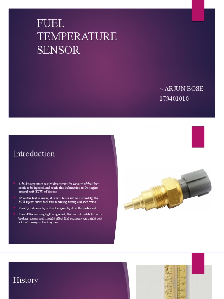 Fuel Temperature Sensor | PDF | Electrical Resistance And Conductance ...