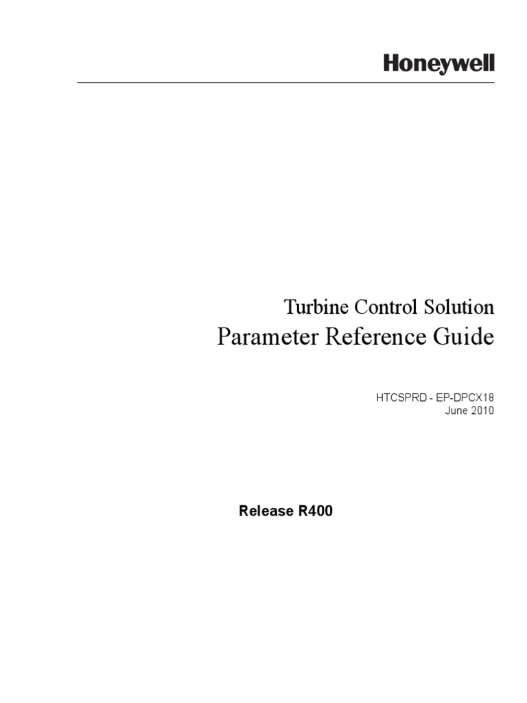 Turbine Control Solution Parameter Reference Guide EP-DPCX18 PDF | PDF | Parameter (Computer ...