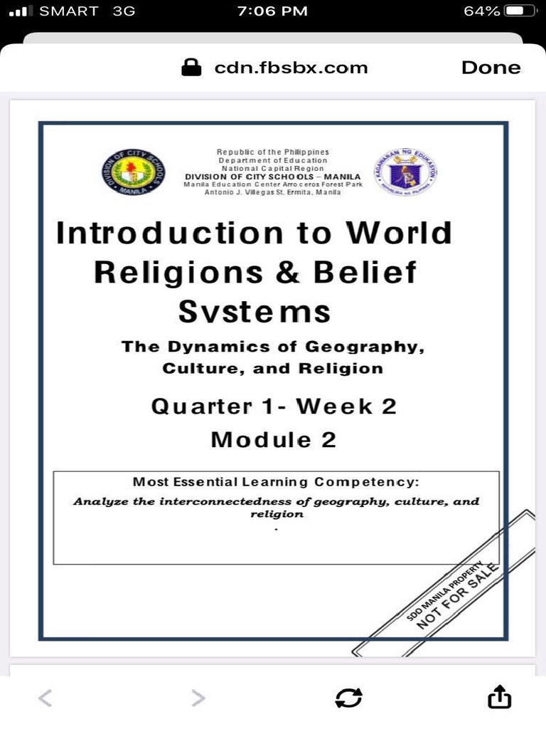 Module 2 World Religions and Belief Systems 2 | PDF