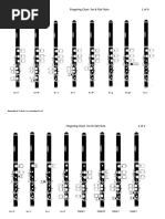 Mellophone Fingering Chart For Mellophone Instrument | PDF