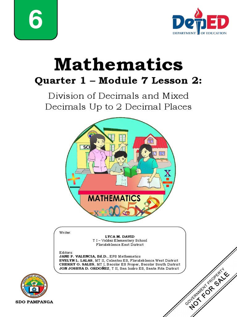 Dividing Decimals and Mixed Decimals | PDF | Division (Mathematics ...