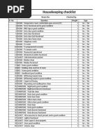 Hostel Audit Checklist | PDF