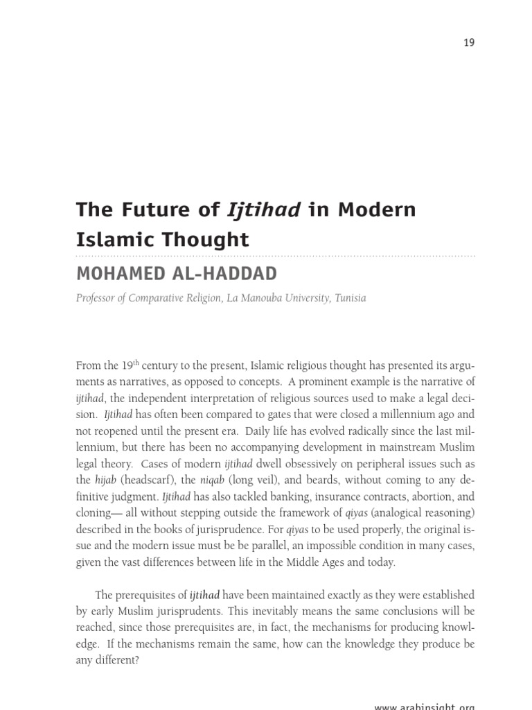 Ijtihad | PDF | Religion & Spirituality
