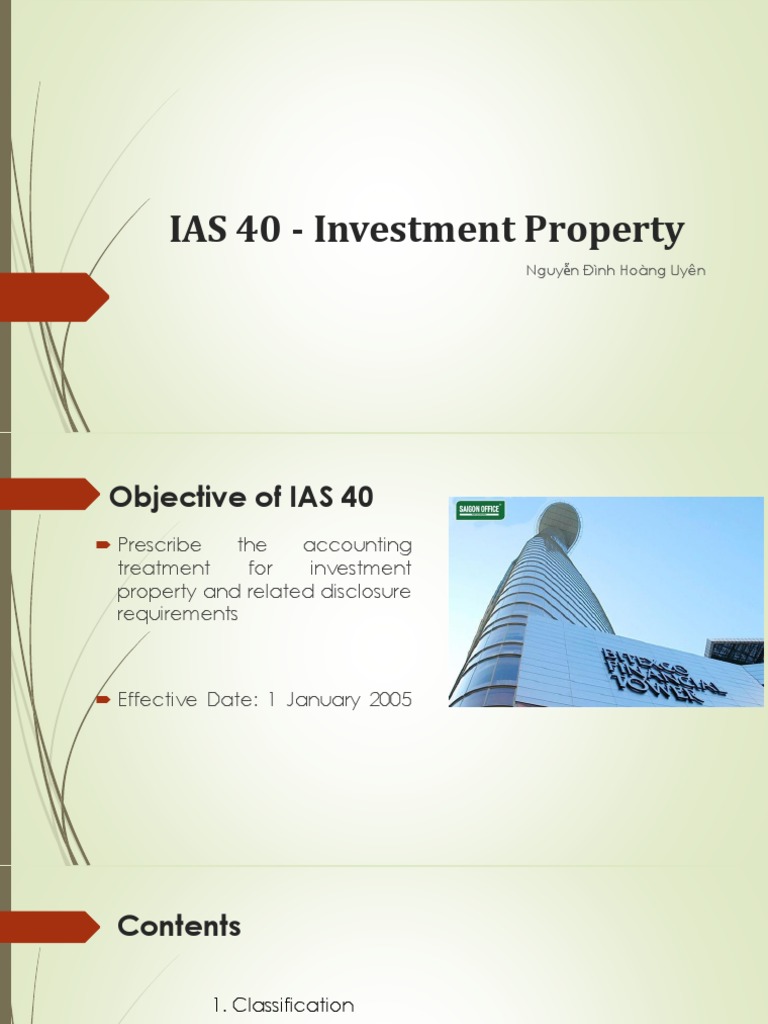 3 - IAS 40 - Investment Property - SV PDF | PDF | Renting | Lease
