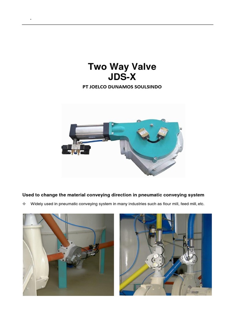JOELCO Two Way Valve Specifications | PDF | Valve | Gas Technologies