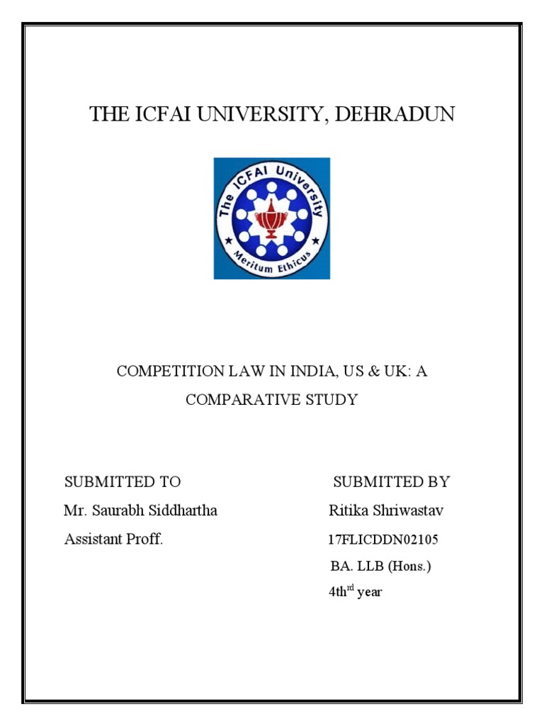 Competition Law Assignment by Ritika Shriwastav | PDF | Competition Law ... Competition Law Assignment by Ritika Shriwastav | PDF | Competition Law ...
