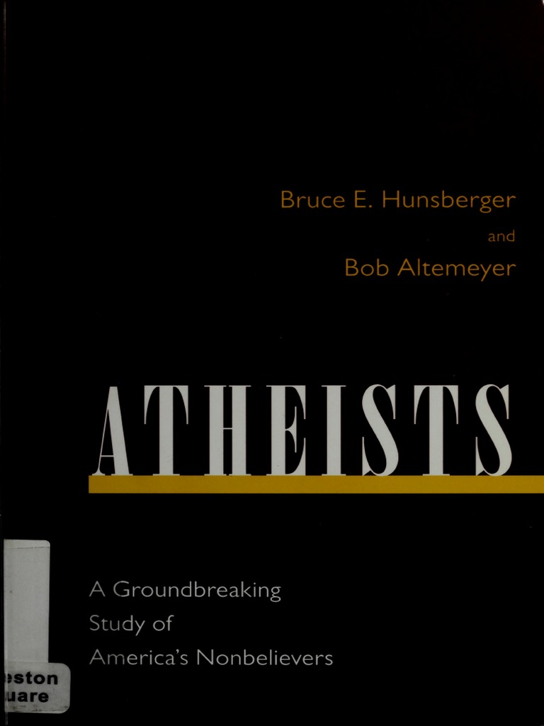 Atheists A Groundbreaking Study of Americas Nonbelievers PDF | PDF ...