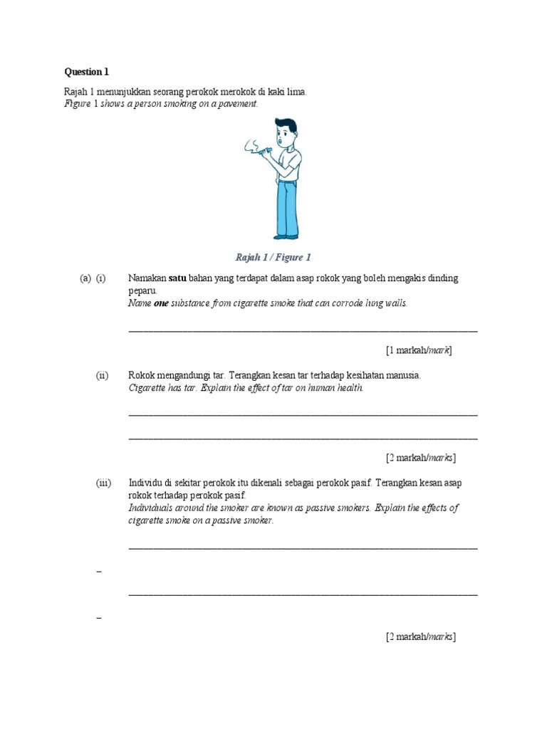 Science Form 3 - Chapter 2 Respiration Subjective Question | PDF