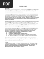 Farm Note | PDF | Pharmacy | Health Care