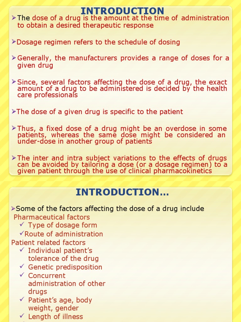 2 Determination of Dose and Dosing Interval | PDF | Pharmacokinetics ...