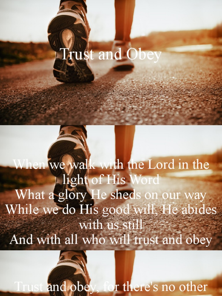 Trust and Obey | PDF | Religion & Spirituality