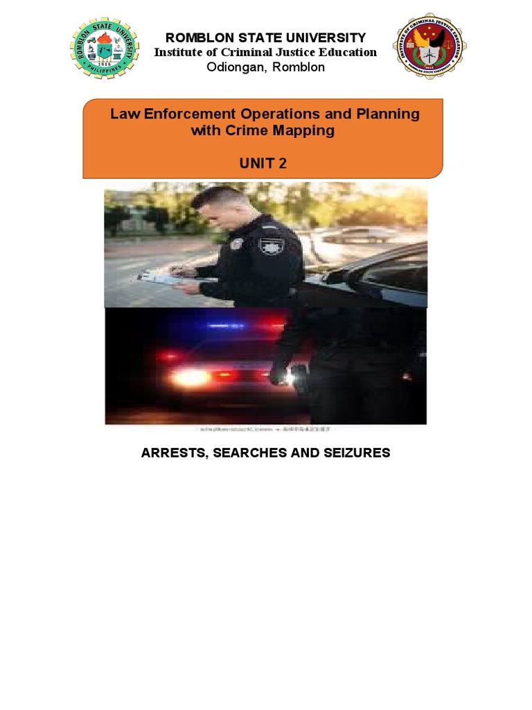 Law Enforcement Operations and Planning With Crime Mapping Unit 2 | PDF ...