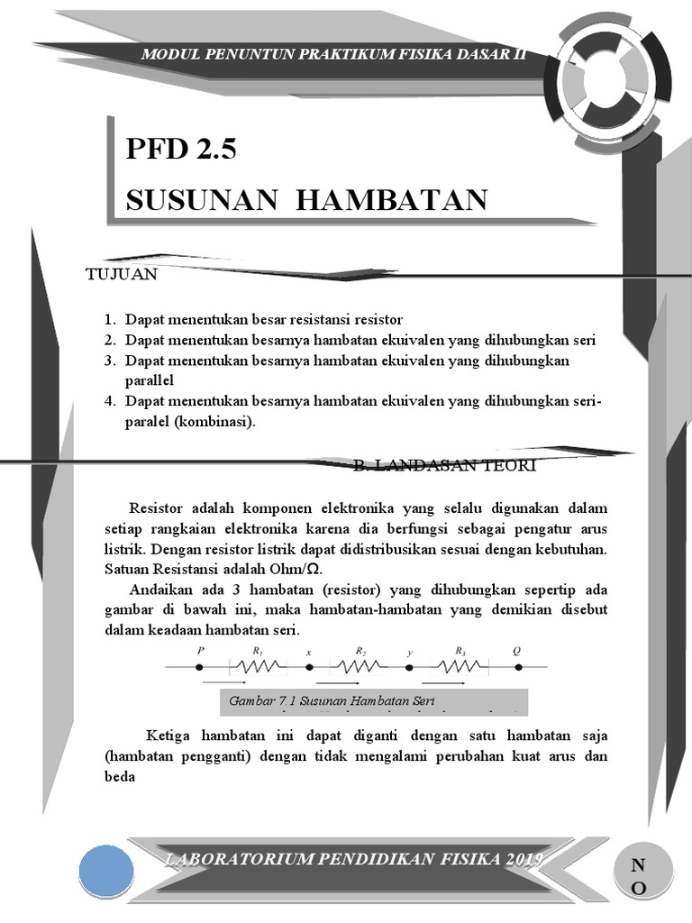 PFD 2.5 Susunan Hambatan | PDF