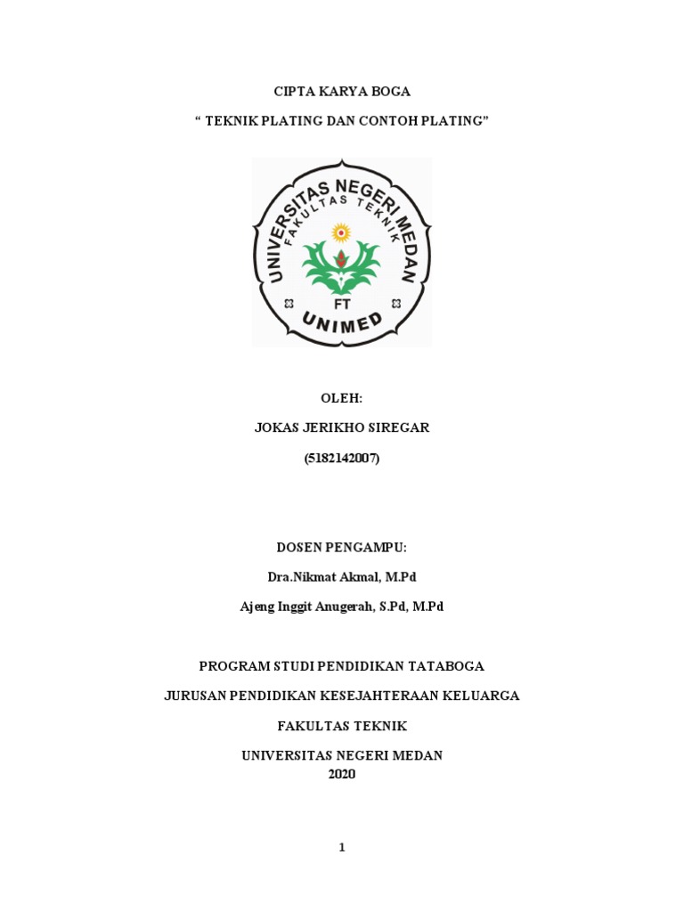 Teknik dan Contoh Plating Makanan | PDF