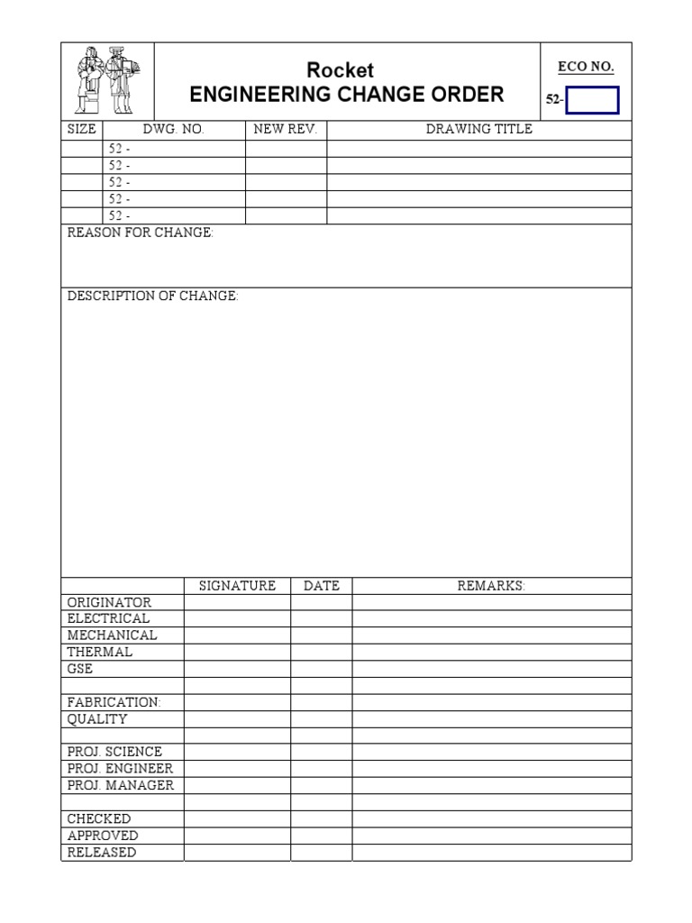 R Ocket Engineering Change Order: Eco No. 52 | PDF | Science | Engineering