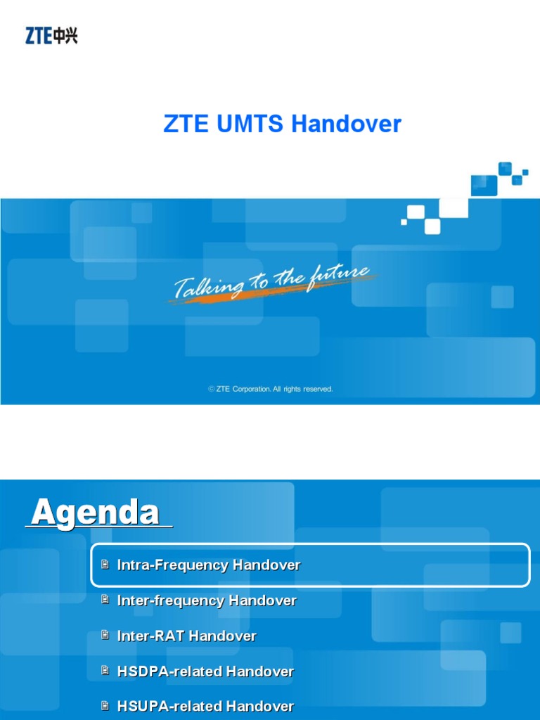 19 ZTE UMTS Handover | PDF | High Speed Packet Access | Radio