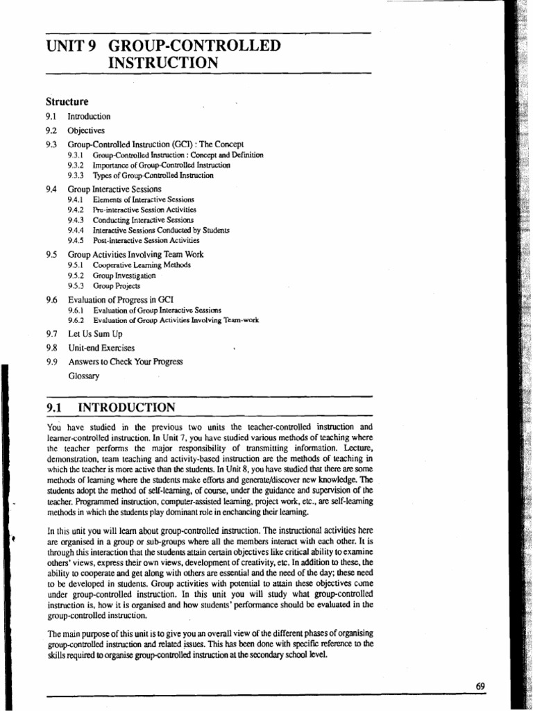 ES331 - 9 Group - Controlled Instruction | PDF | Learning | Concept