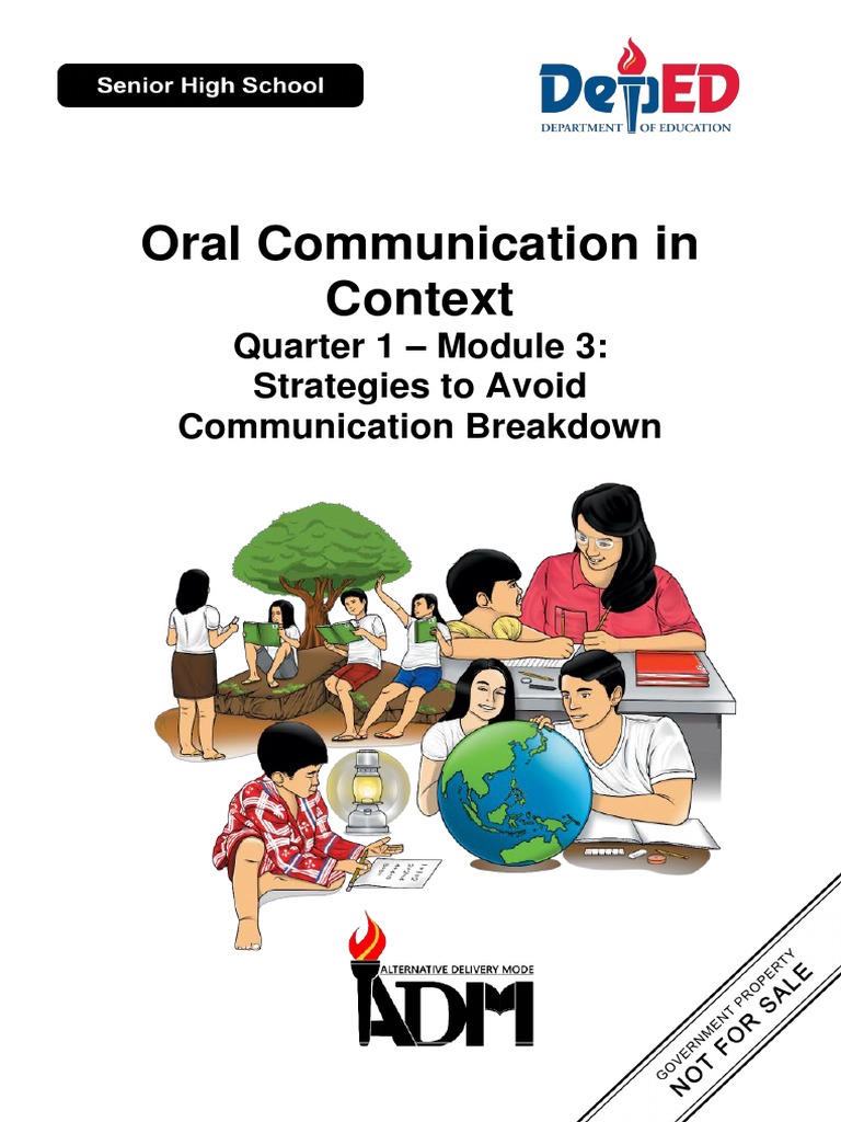 Oral Communication in Context: Quarter 1 - Module 3: Strategies To ... Oral Communication in Context: Quarter 1 - Module 3: Strategies To ...